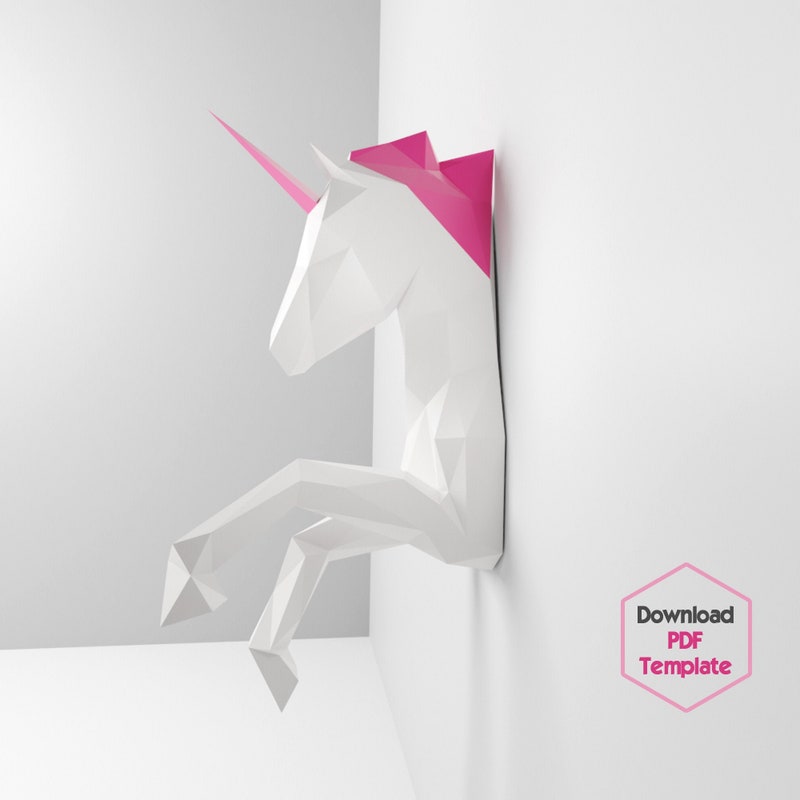 Unicorn Papercraft - Etsy