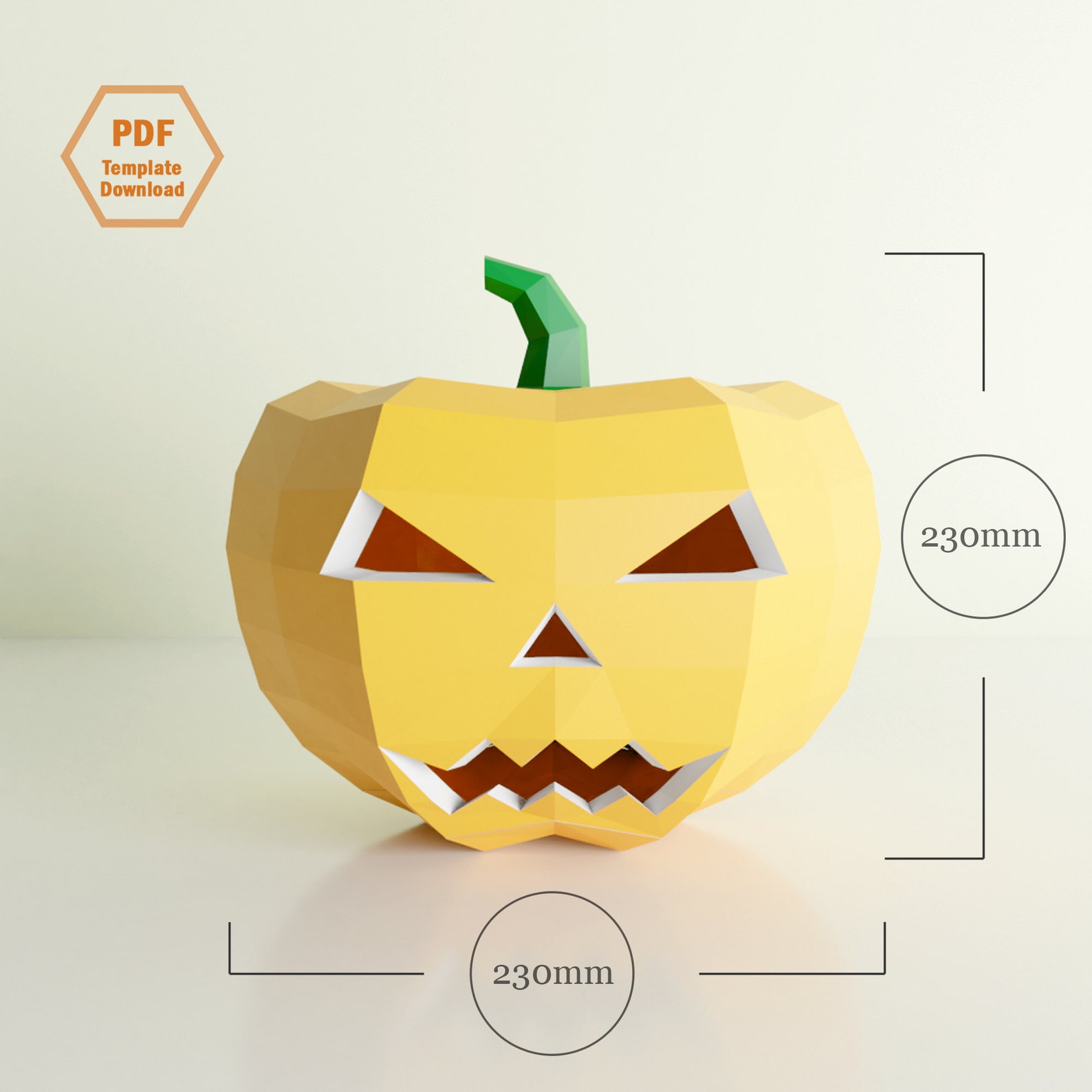 Pumpkin Papercraft / Halloween Pumpkin / Halloween Props/ | Etsy