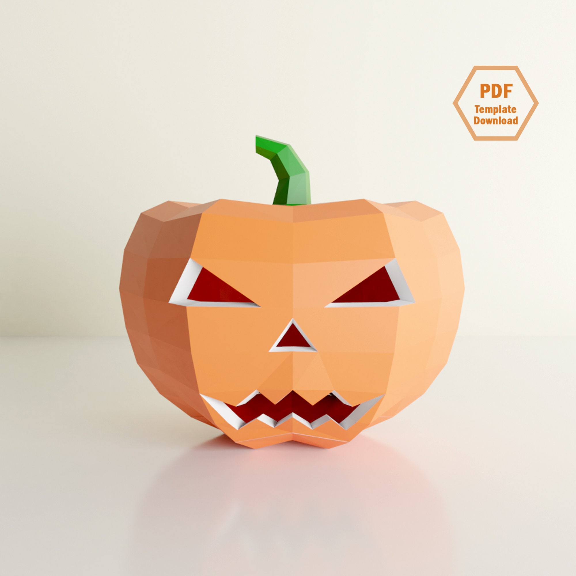 Pumpkin Papercraft / Halloween Pumpkin / Halloween Props/ - Etsy