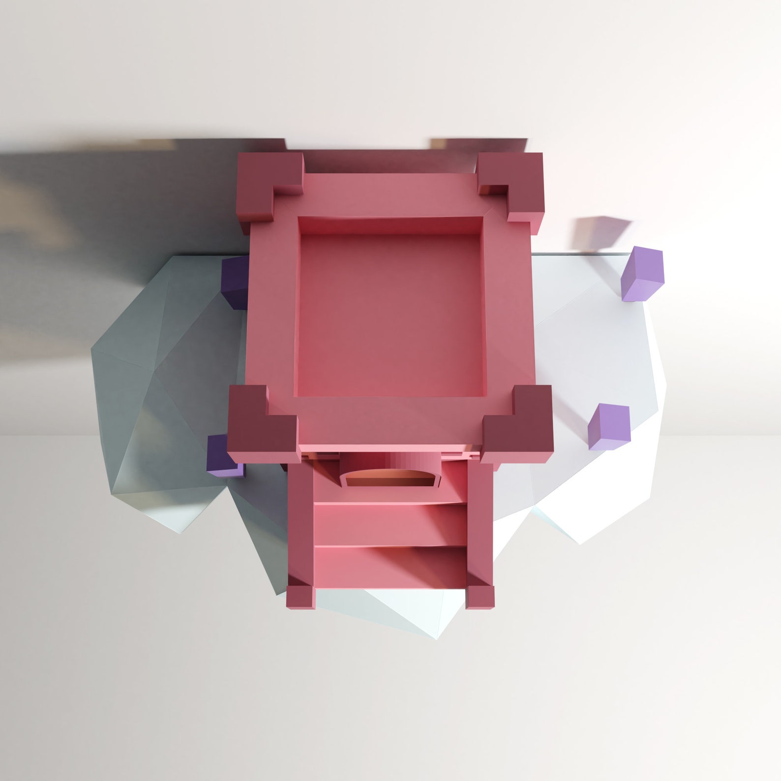 Castle on Cloud Papercraft: Lowpoly 3D Template (PDF) - Etsy Canada