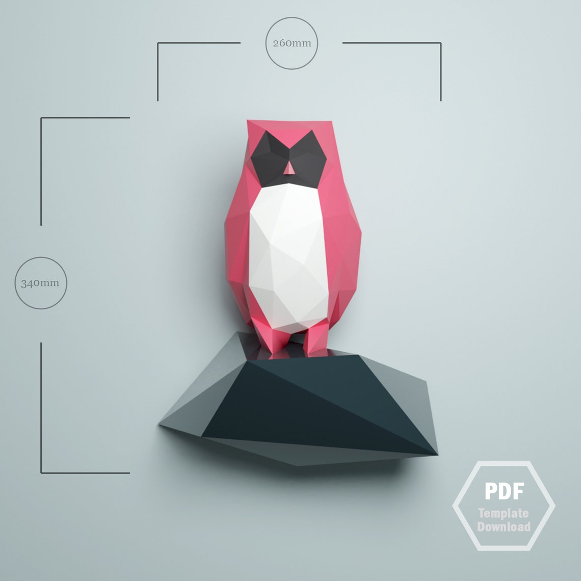 3D Owl Papercraft PDF Template/papercraft/ 3d Papercraft/ Owl | Etsy