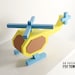 Toy Helicopter Papercraft Template, Lowpoly 3D (PDF Pattern) - Etsy