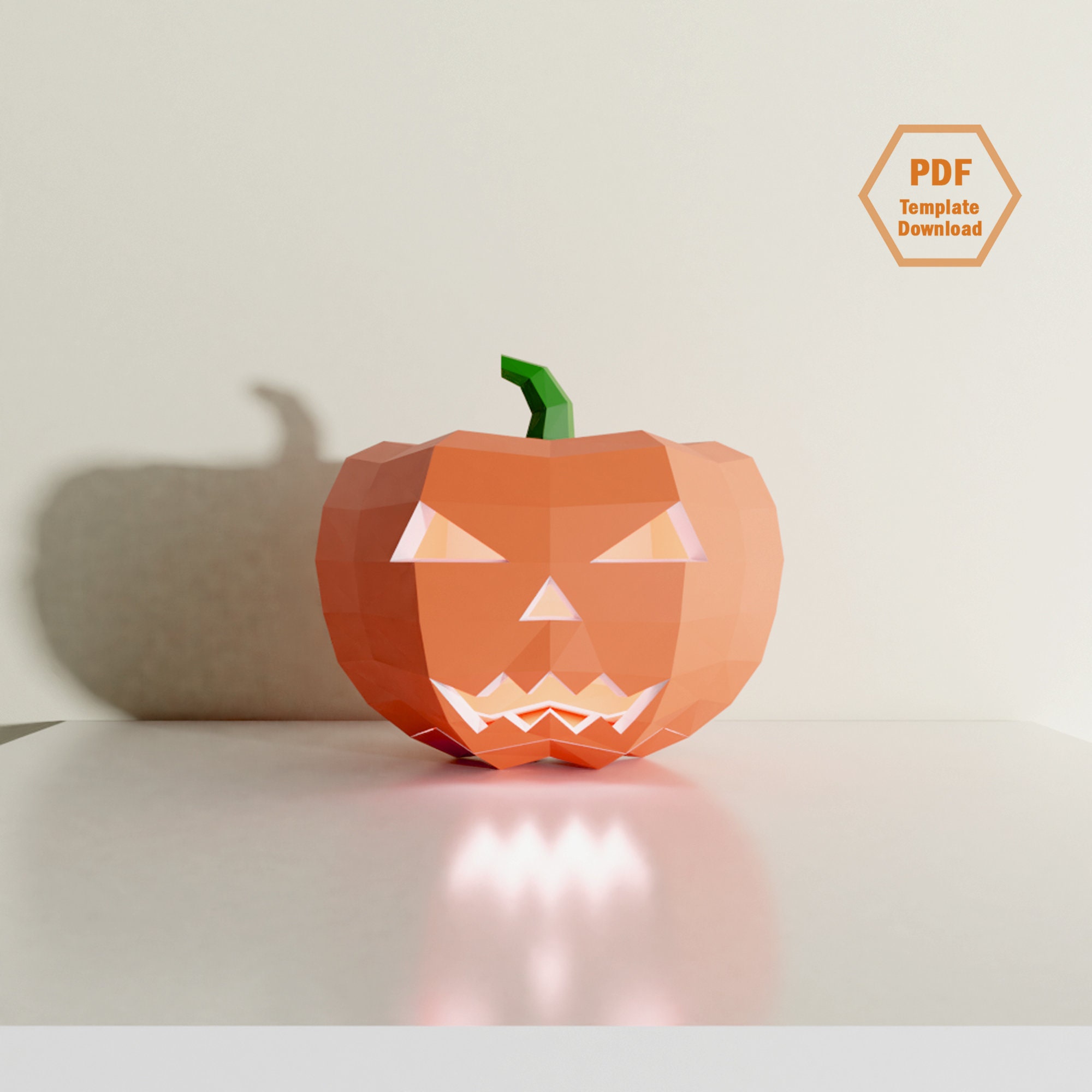 Pumpkin Papercraft / Halloween Pumpkin / Halloween Props/ - Etsy
