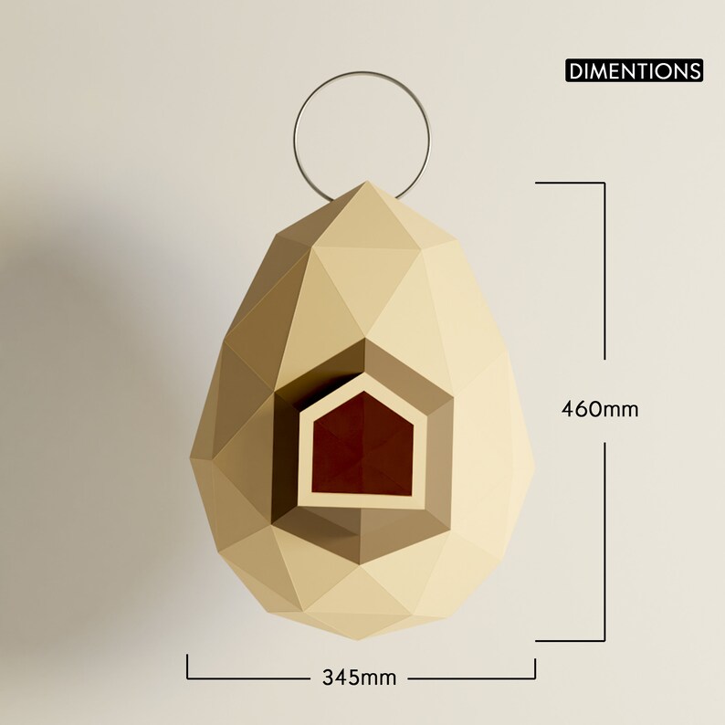 Lowpoly Birdhouse 3D Papercraft Template: Cricut SVG, Pepakura (PDF) - Etsy
