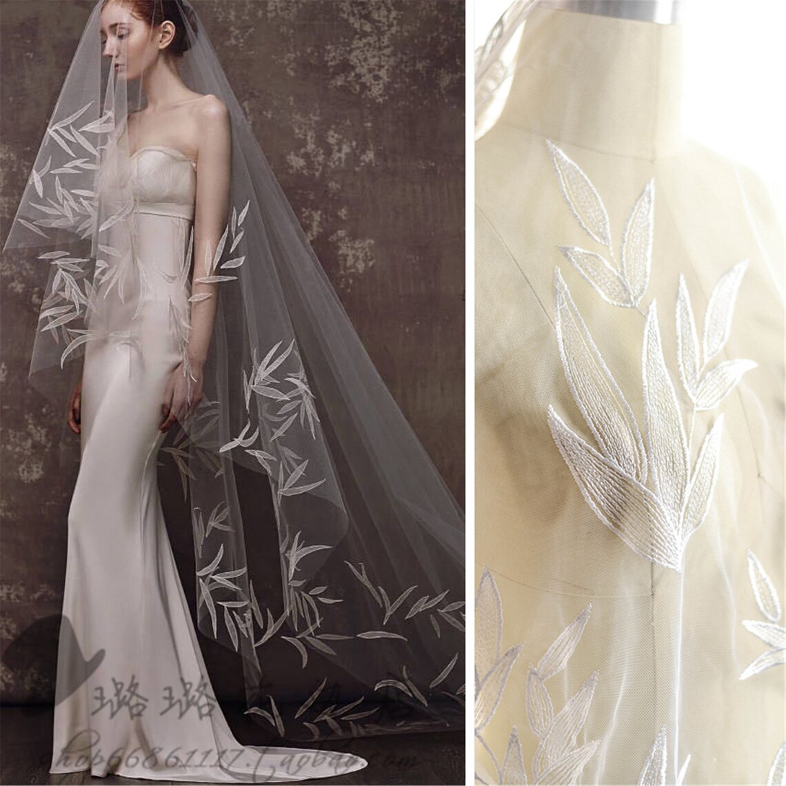 Bridal Veil Lace Fabric Tulle Lace Fabric for Wedding Dress | Etsy