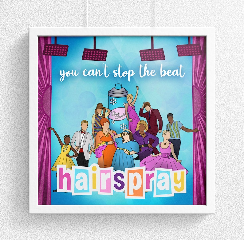 Hairspray the musical theatre print gift | Etsy