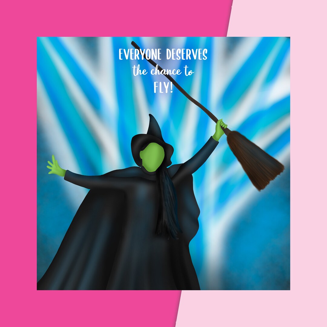 Wicked Elphaba Defying Gravity Musical Theatre Print - Etsy