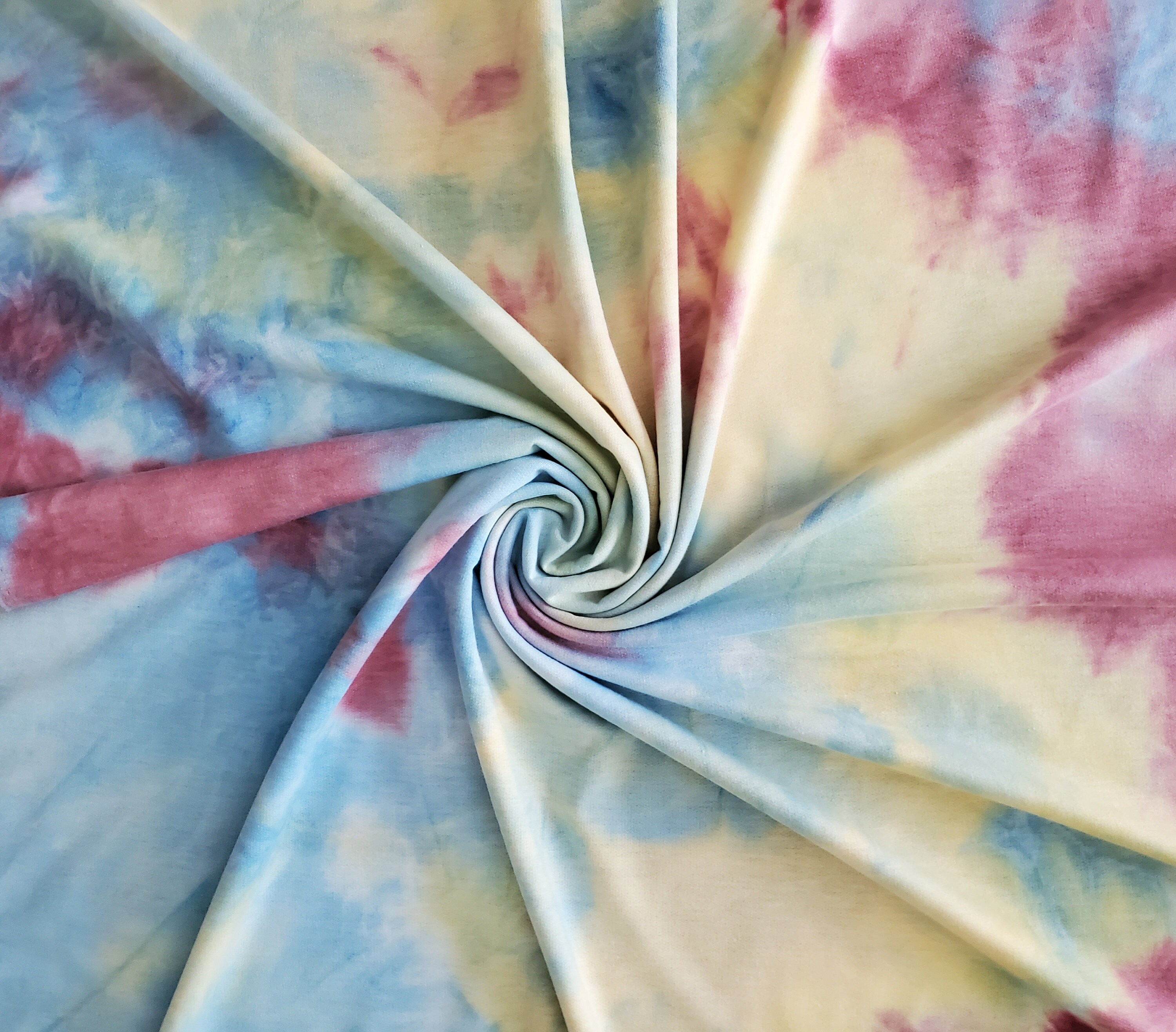 Rainbow Tie Dye Knit Fabric Likeepike