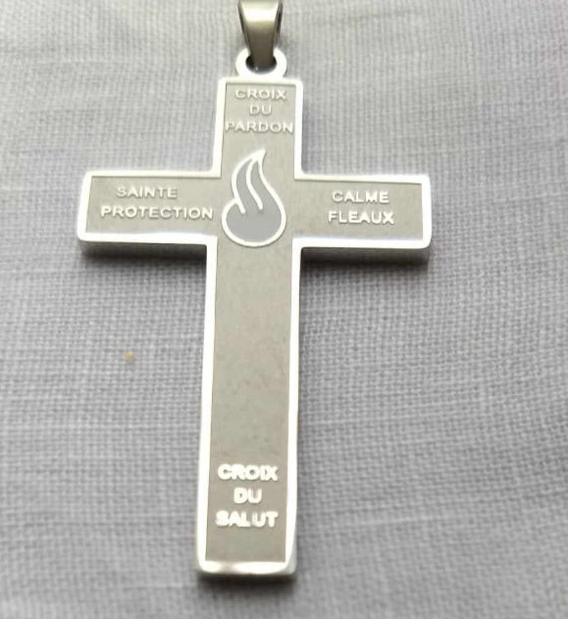 Marie-julie Jahenny Purple Scapular Cross and Medal - Etsy