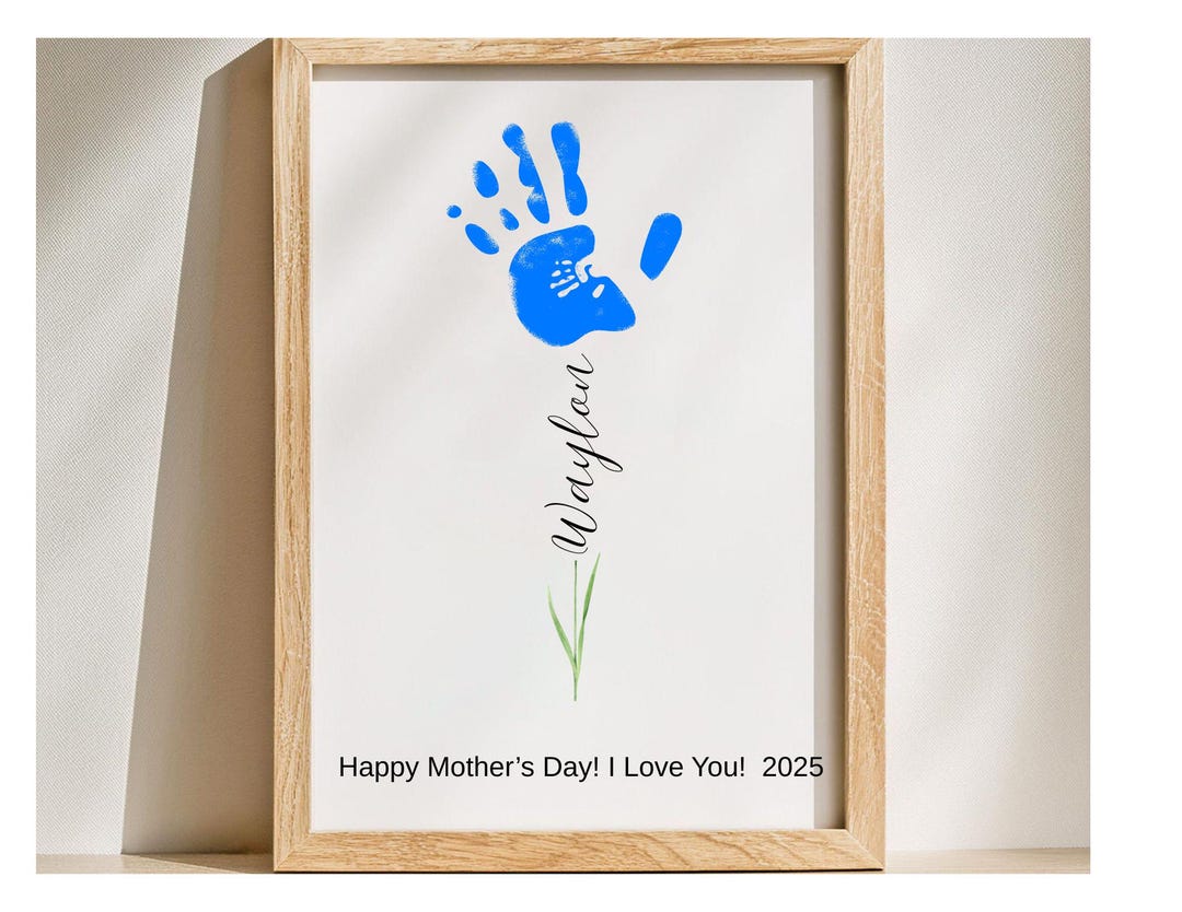 Mother's Day Printable, Mother's Day Hand Print, Mothers Day Gift ...