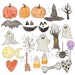 Watercolor Halloween Clipart - Fall Halloween Transparent PNG Graphics ...