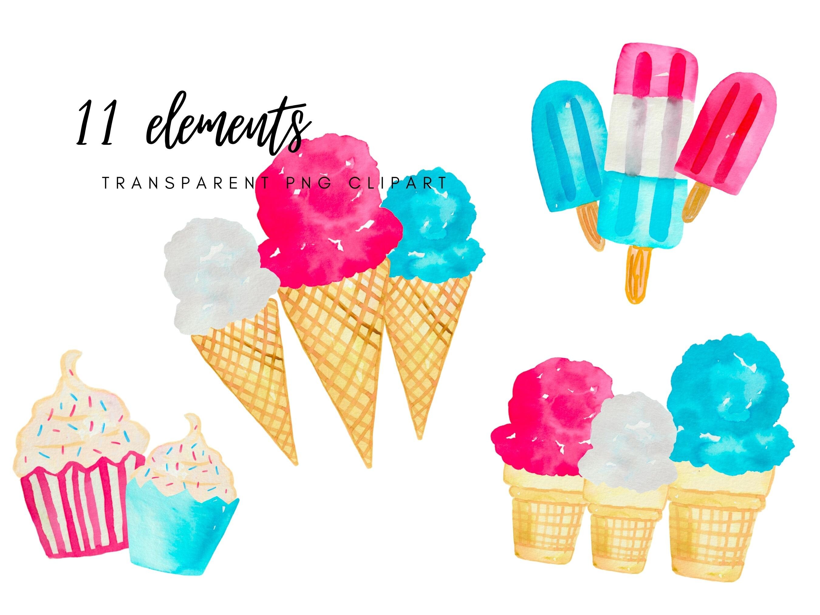 Watercolor 4th of July Desserts Clipart Transparent Independence Day ...