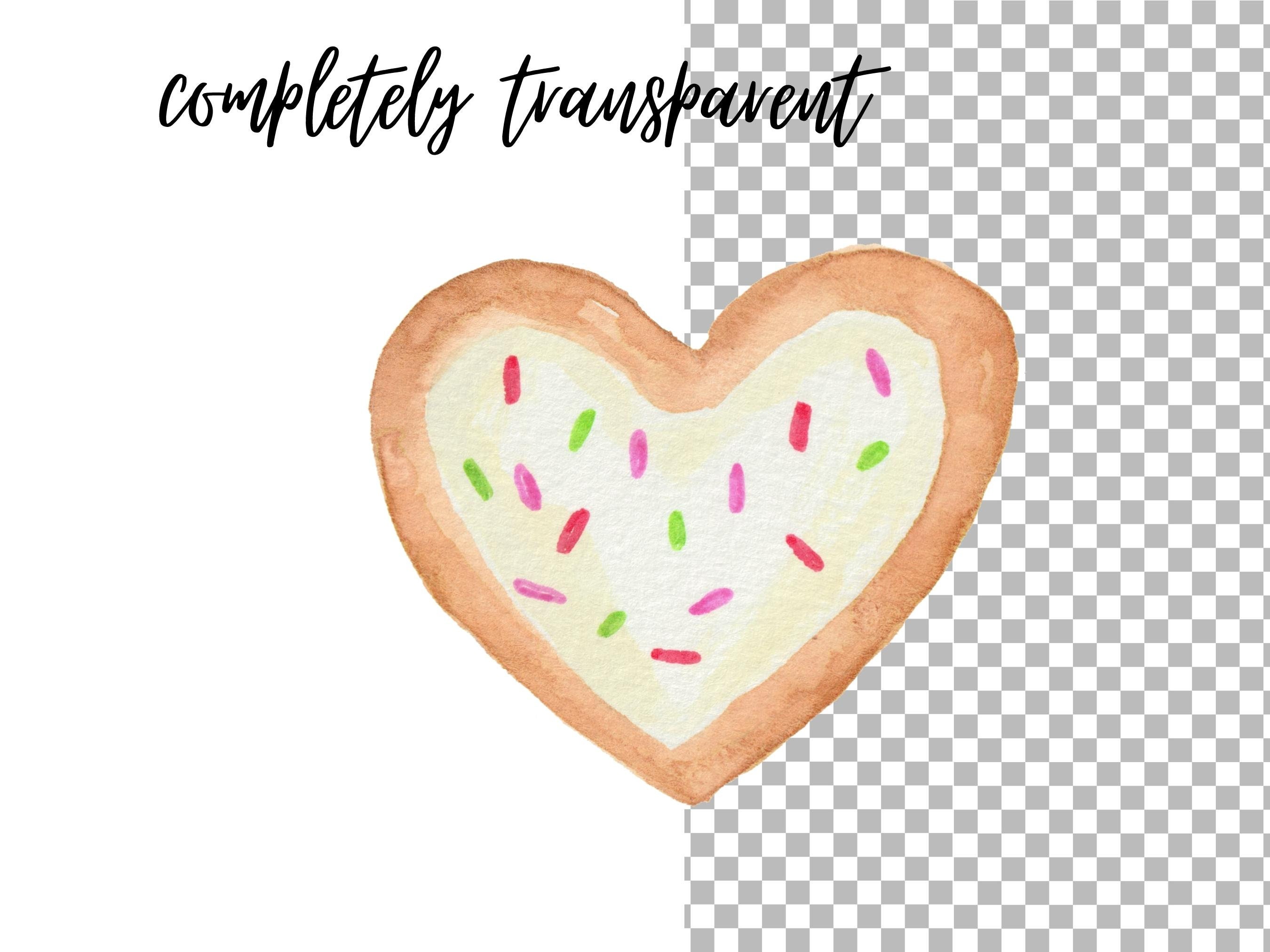 Watercolor Christmas Sugar Cookies Clipart - Sprinkle Cookie Dessert ...