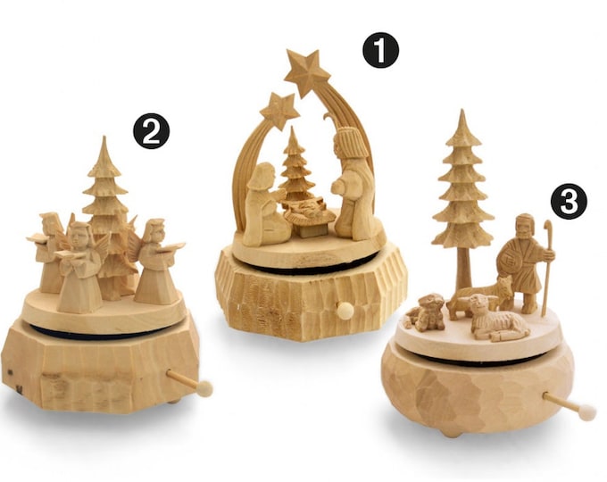 Personalised Wooden Light-up Music Box Christmas Decor LED Music Box - Etsy