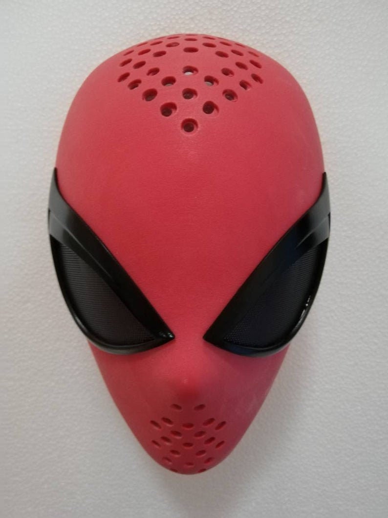 Faceshell ' Assassin spider man ' with lenses free | Etsy