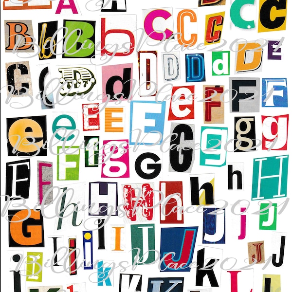 Magazine Letters - Etsy