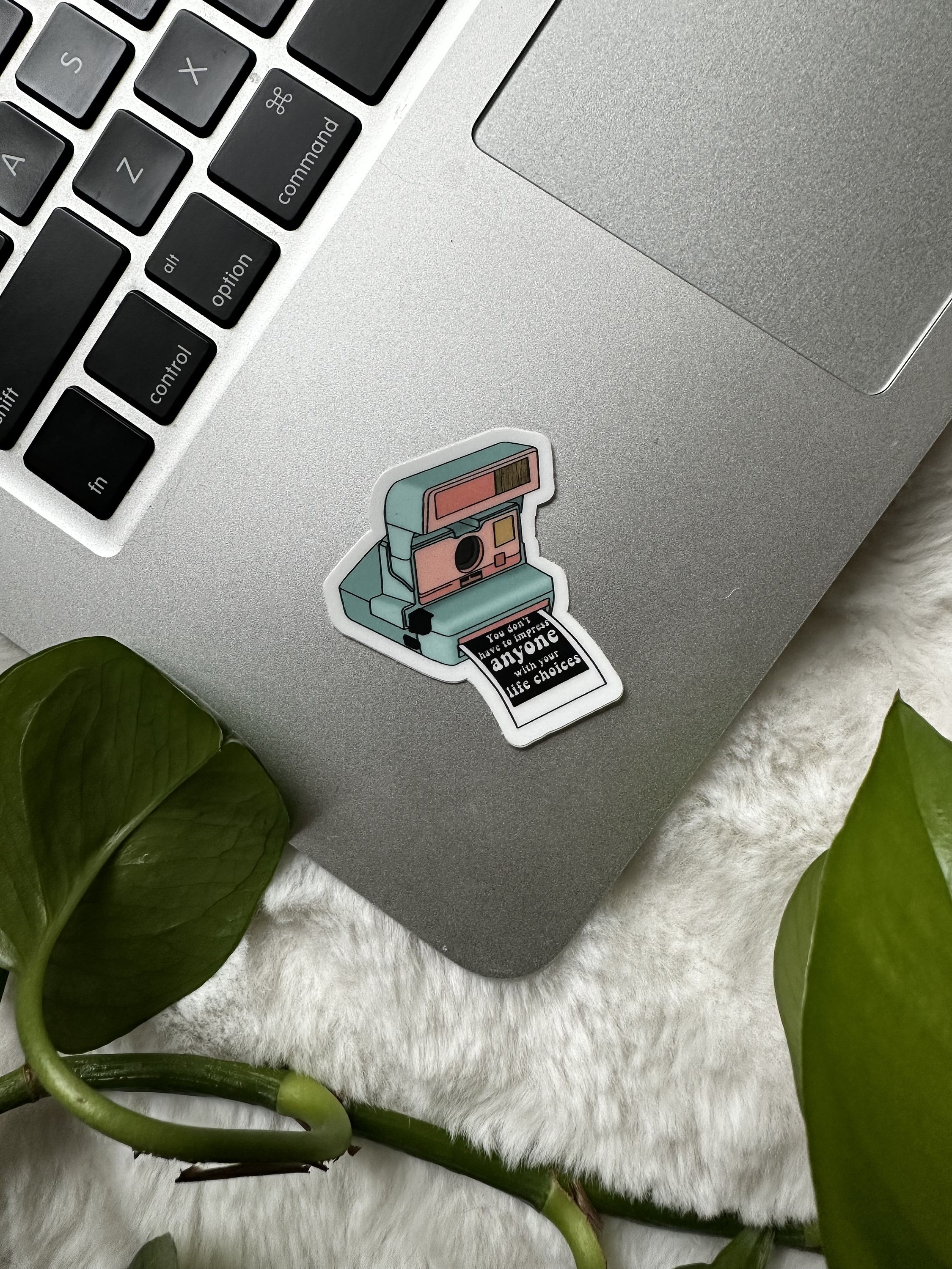 Retro Quote Sticker Girly Polaroid Decal Camera Photographer Gift for ...