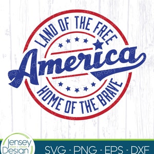Patriotic Svg, Land of the Free Home of the Brave Png, Vintage Shirt ...