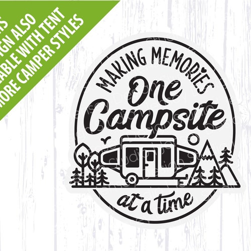 Pop Up Camper Svg Bundle Camping Bucket Cut Files For Cricut Etsy Canada