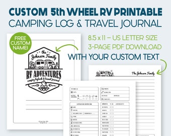 Fifth Wheel Checklist - Etsy