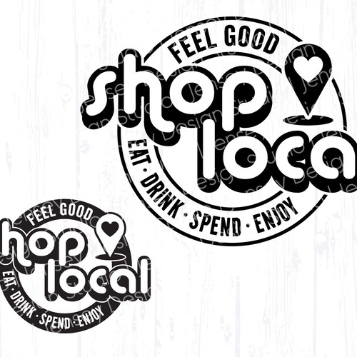 Support Your Local Business SVG DXF PNG Shop Small Svg - Etsy