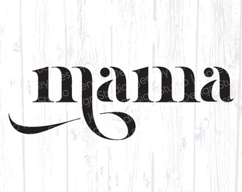 Mama Script Svg - Etsy
