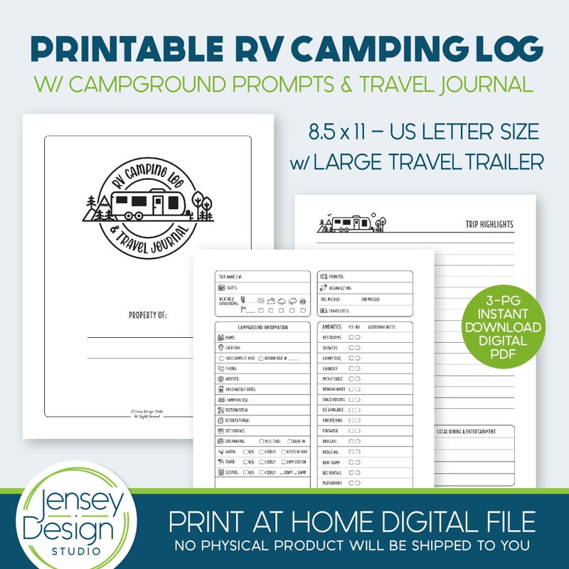 Rv Journal Templates - Etsy