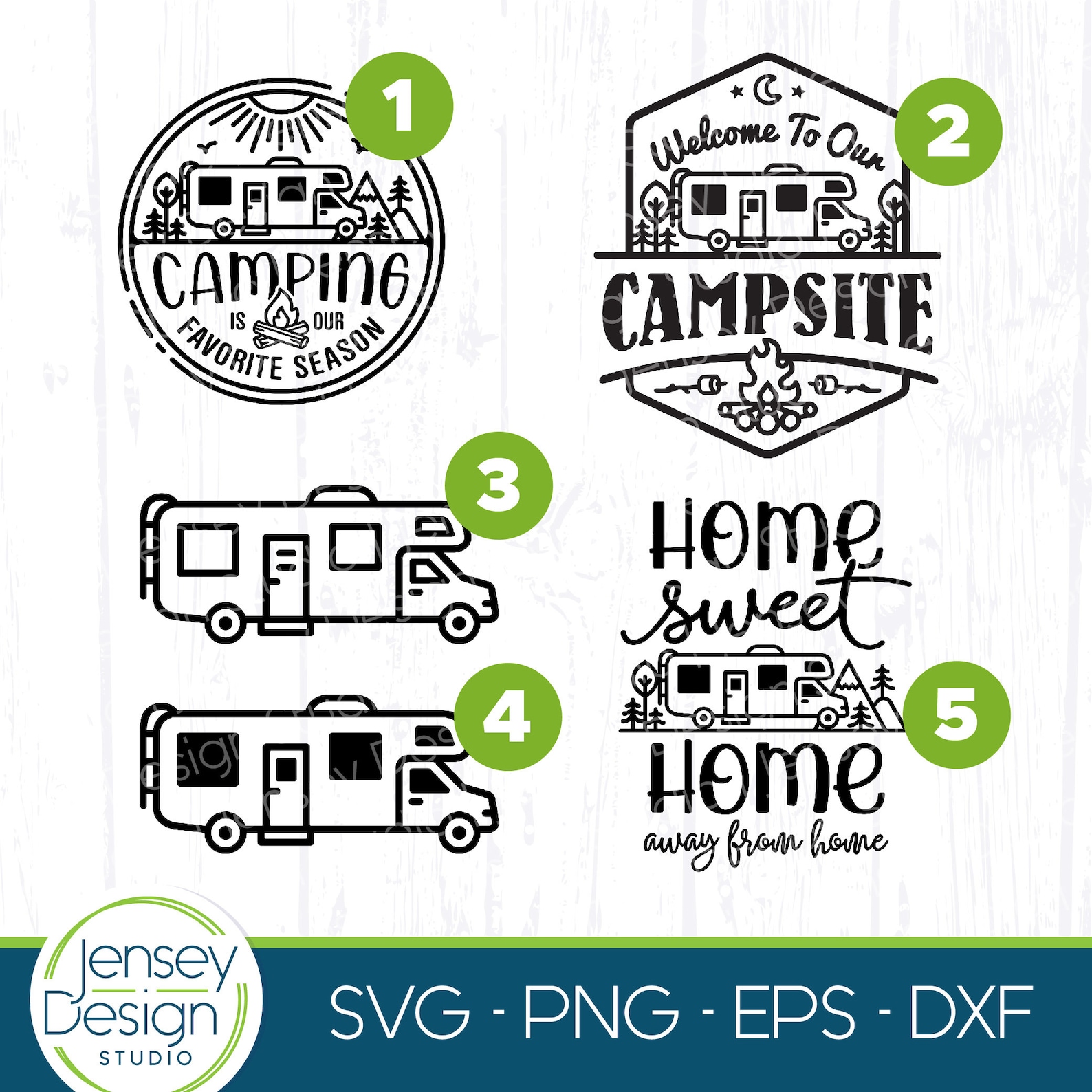 Class C Motorhome RV Camping SVG Bundle, Camper Cut Files, Camping ...