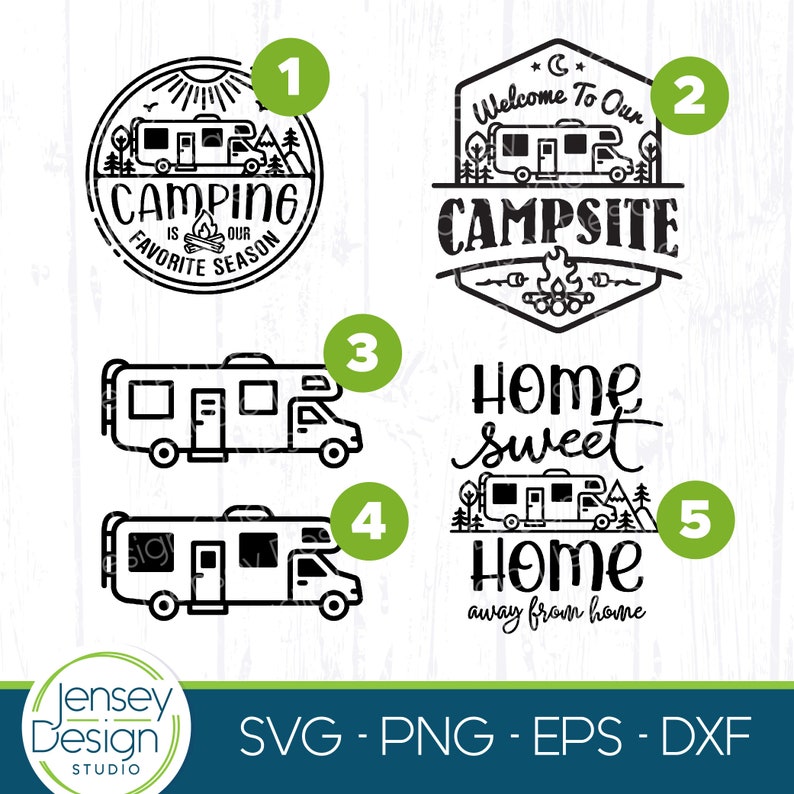 Class C Motorhome RV Camping SVG Bundle, Camper Cut Files, Camping ...