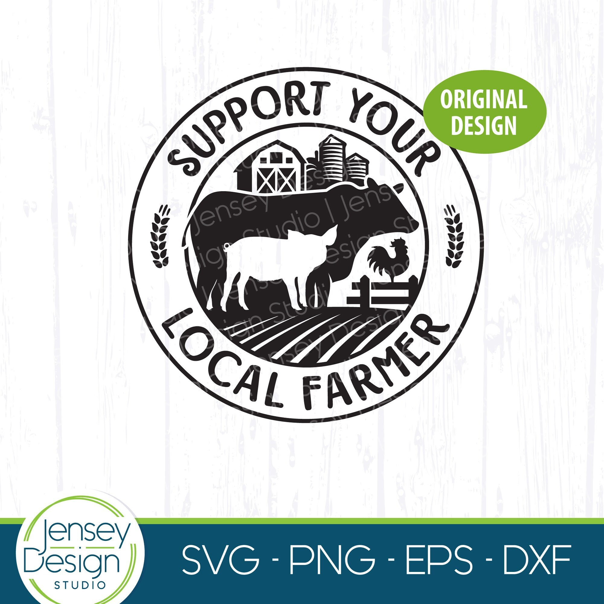 Support Your Local Farmer Svg Cow Pig Chicken Farmers Market - Etsy Canada