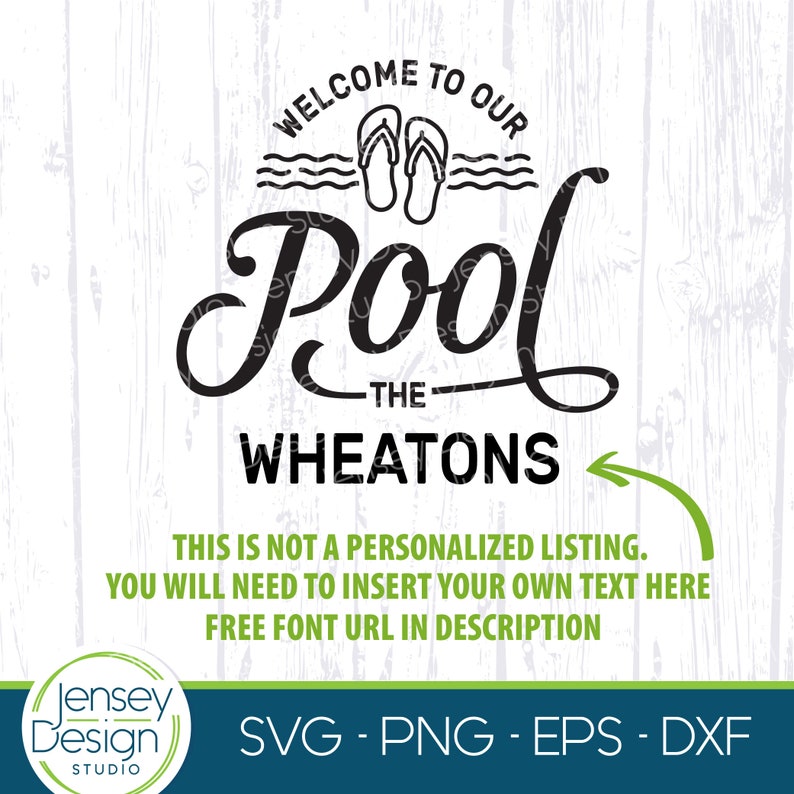 Welcome to Our Pool Svg Home Swimming Pool Sign Svg Family - Etsy
