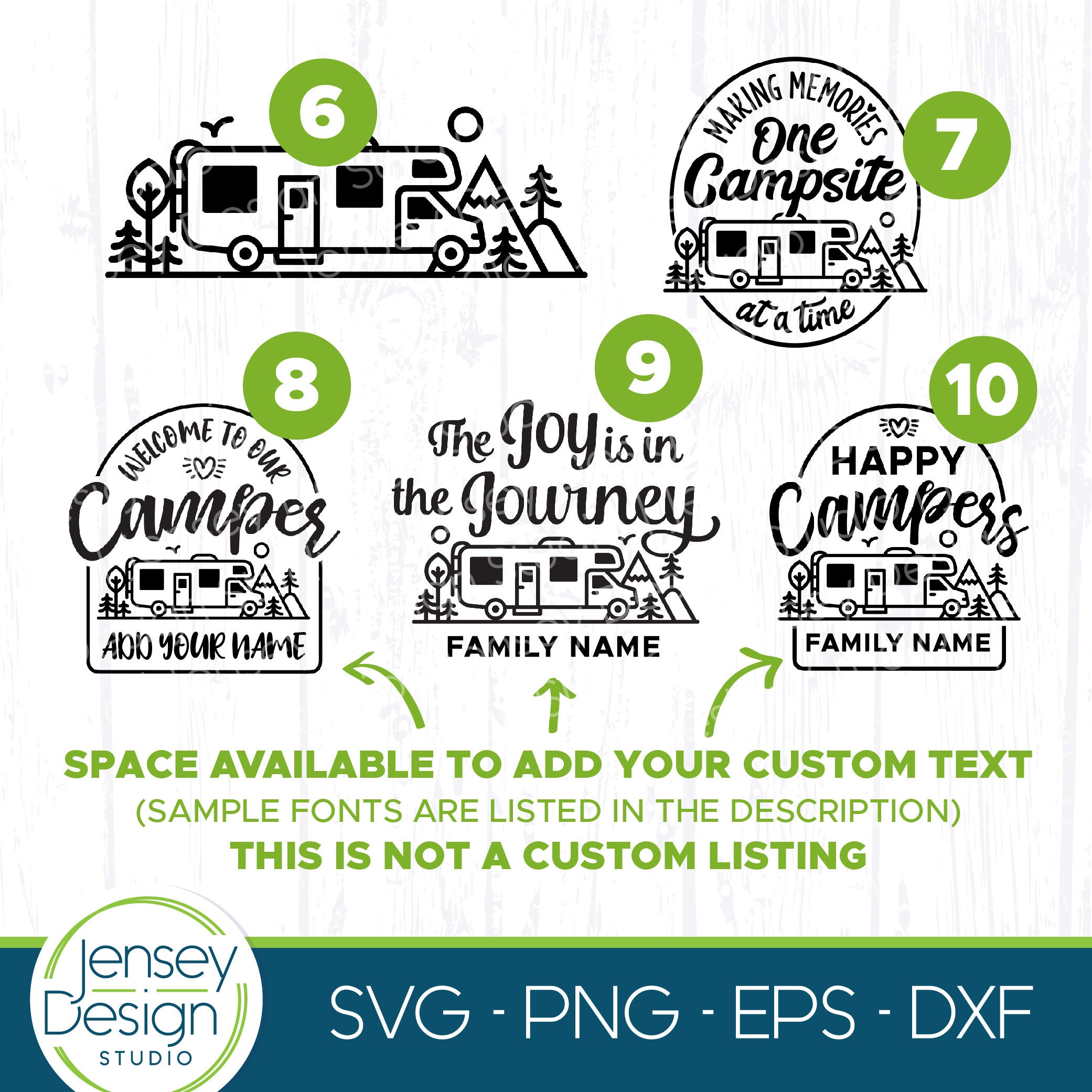 Class C Motorhome RV Camping SVG Bundle, Camper Cut Files, Camping ...
