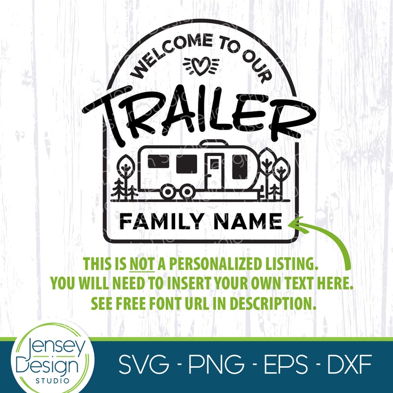 Trailer Svg File RV Park Welcome Sign Campsite Bucket Png - Etsy