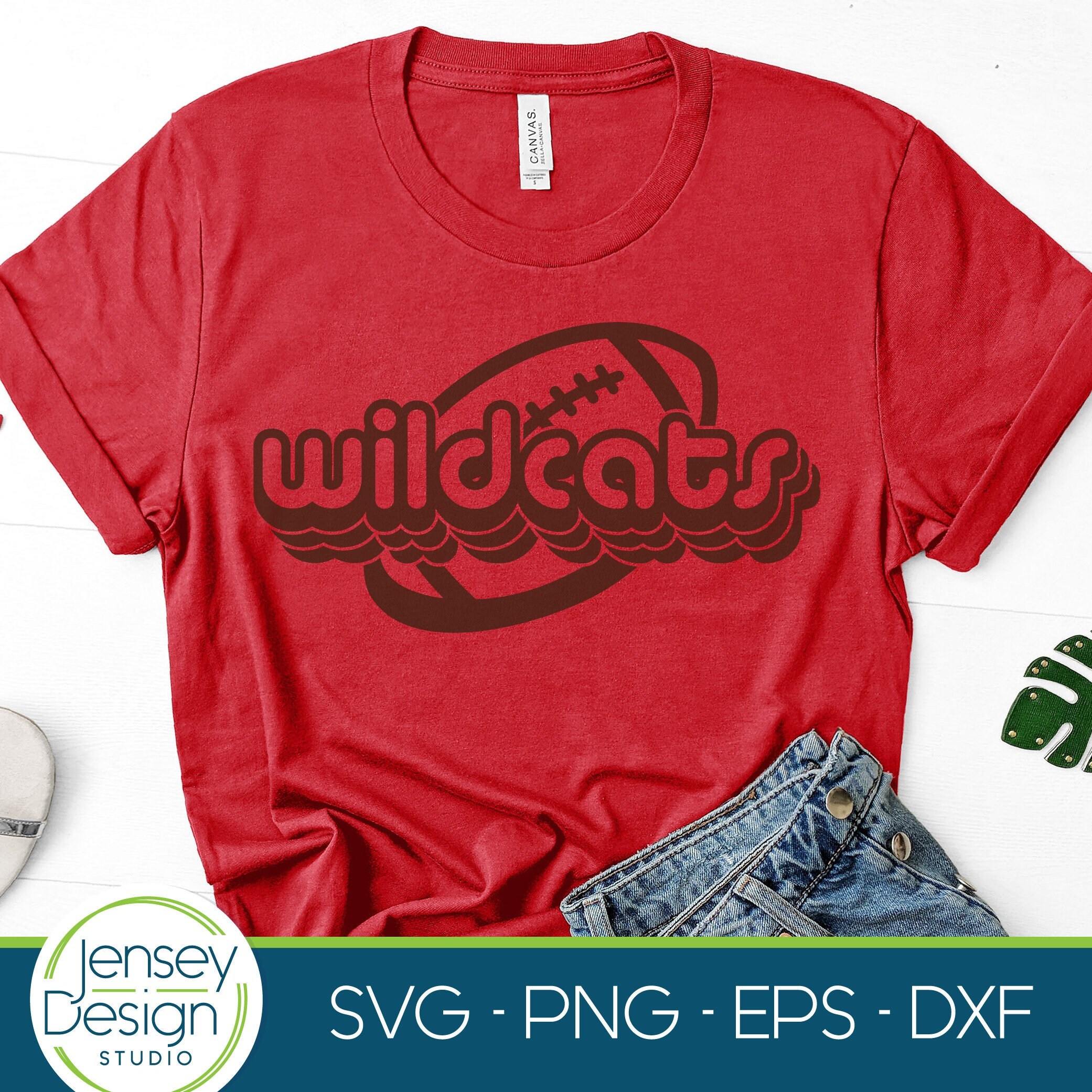 Wildcats Football Svg, Team Mascot Png, School Spirit Wear Design ...