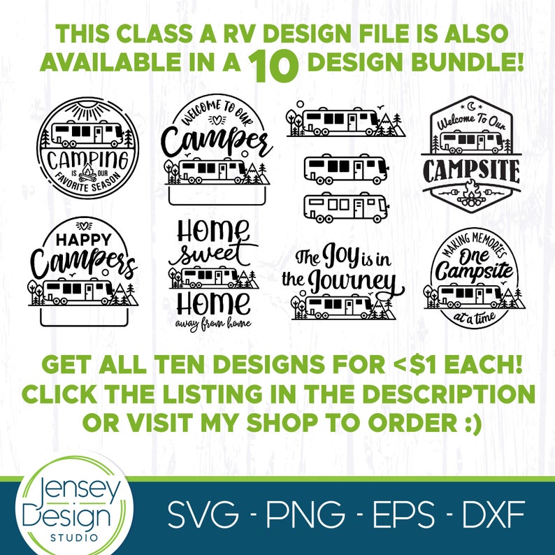 Class A RV Motorhome Camping Svg Welcome to Our Campsite Sign - Etsy