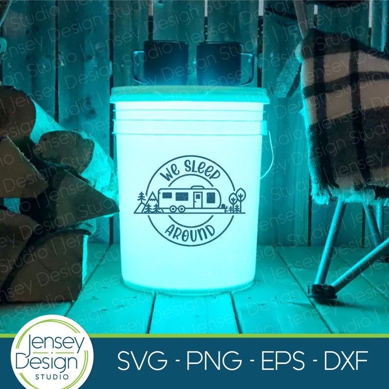 Funny RV Camping Svg We Sleep Around Trailer Quote Png Pull - Etsy