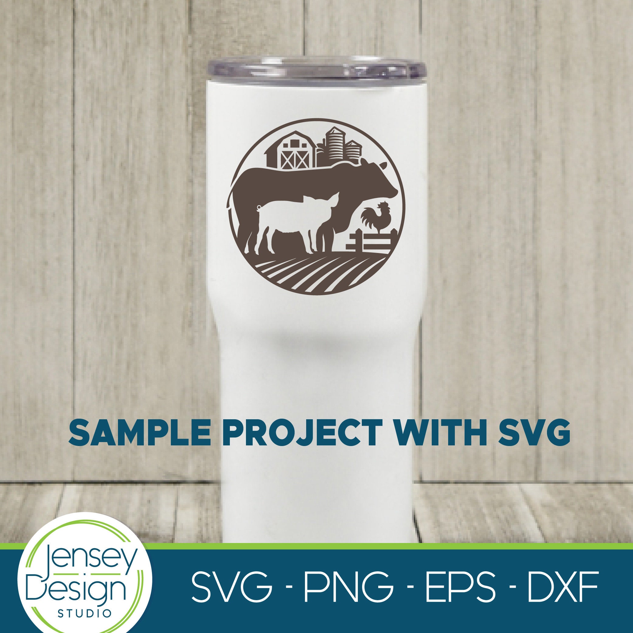 Farm Animal Svg, Cow Pig Chicken Farmhouse Home Kitchen Decor Png ...