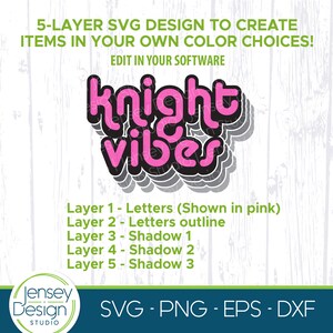 Knight Vibes Team Mascot Svg, School Spirit Wear Png, Knights Pride ...