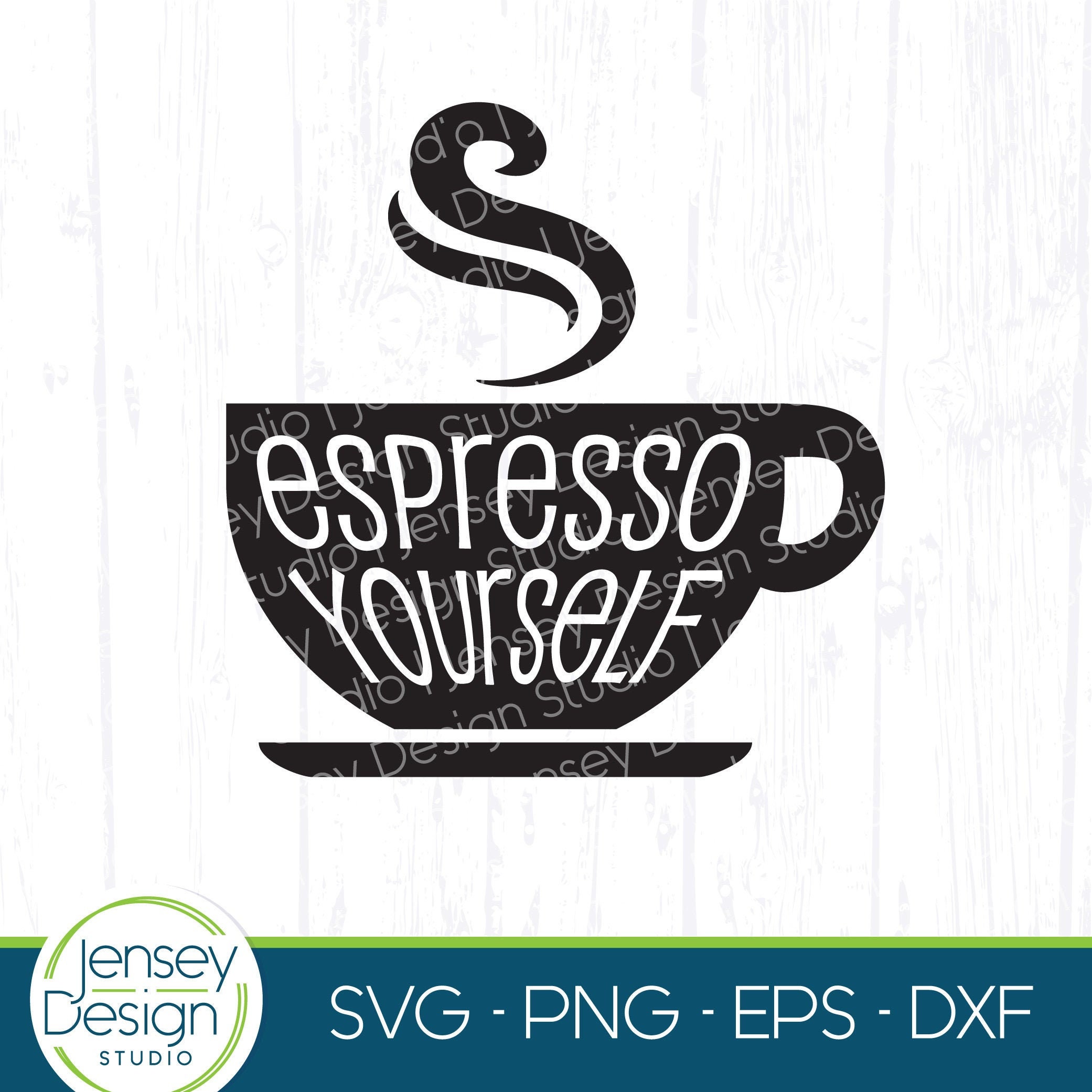 Espresso Yourself Svg Funny Coffee Mug Clipart Java Lover | Etsy
