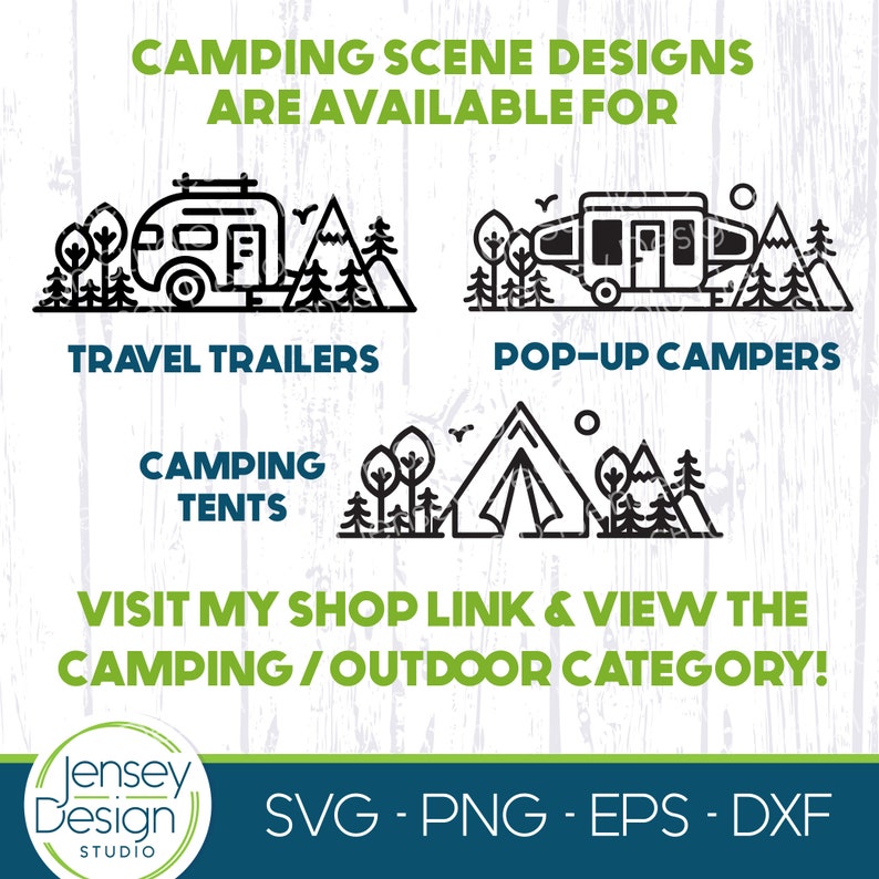 Tent Camping Scene Svg Campsite Svg Mountains Svg Outdoor | Etsy