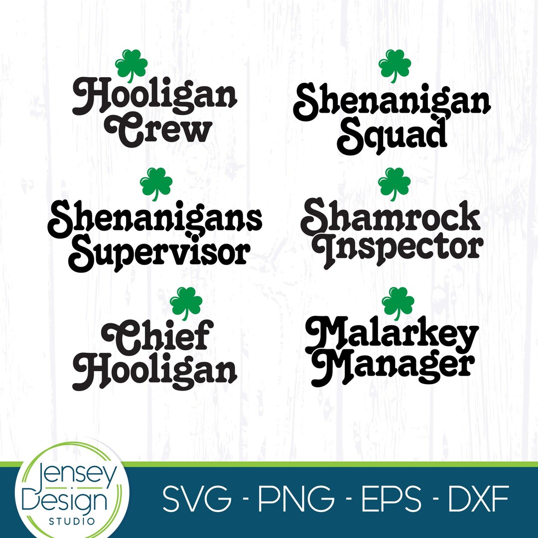 St Patricks Day SVG Bundle, Funny Group Shirt Designs, Matching Crew ...
