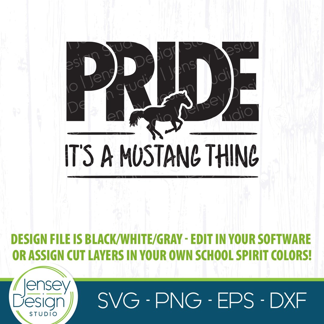 Mustang Pride PNG SVG, Mustangs Team Mascot, School Spirit Wear Artwork ...