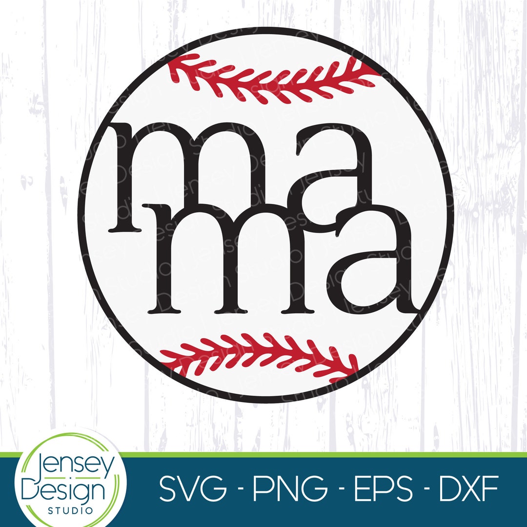 Baseball Mama Svg, Mom T-shirt Clipart Design, Cute Sports Ball, Cricut ...