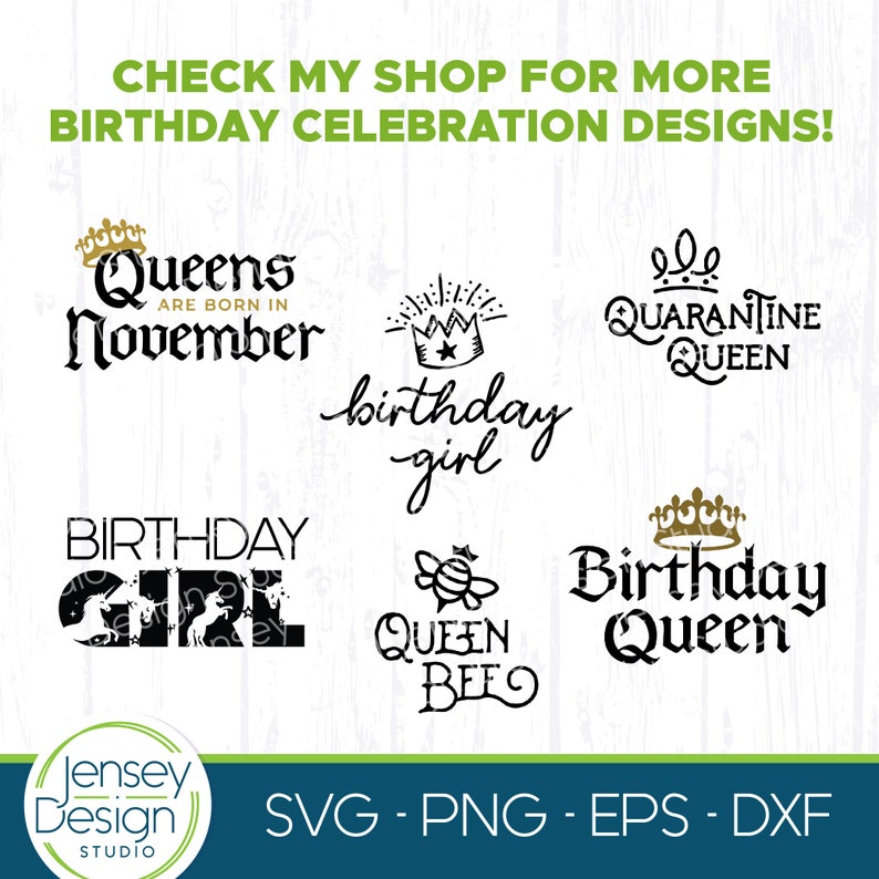 Queens Are Born in November Svg, Birthday Queen With Crown, Women T ...