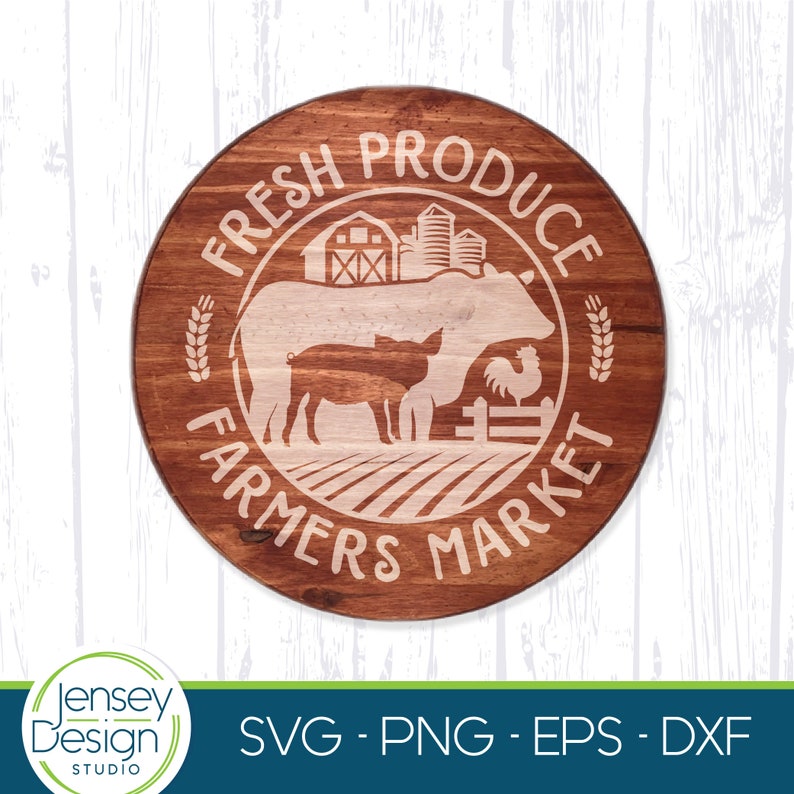 Fresh Produce Farmers Market Svg Support Local Farming Sign | Etsy