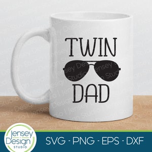Twin Dad SVG, Funny New Father Quote, Twins Daddy T-shirt Design ...