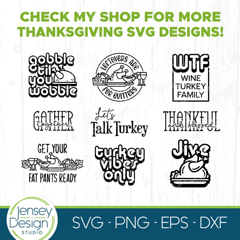 Funny Thanksgiving Shirt Svg, Jive Turkey Svg, Fall Svg Files, Retro ...