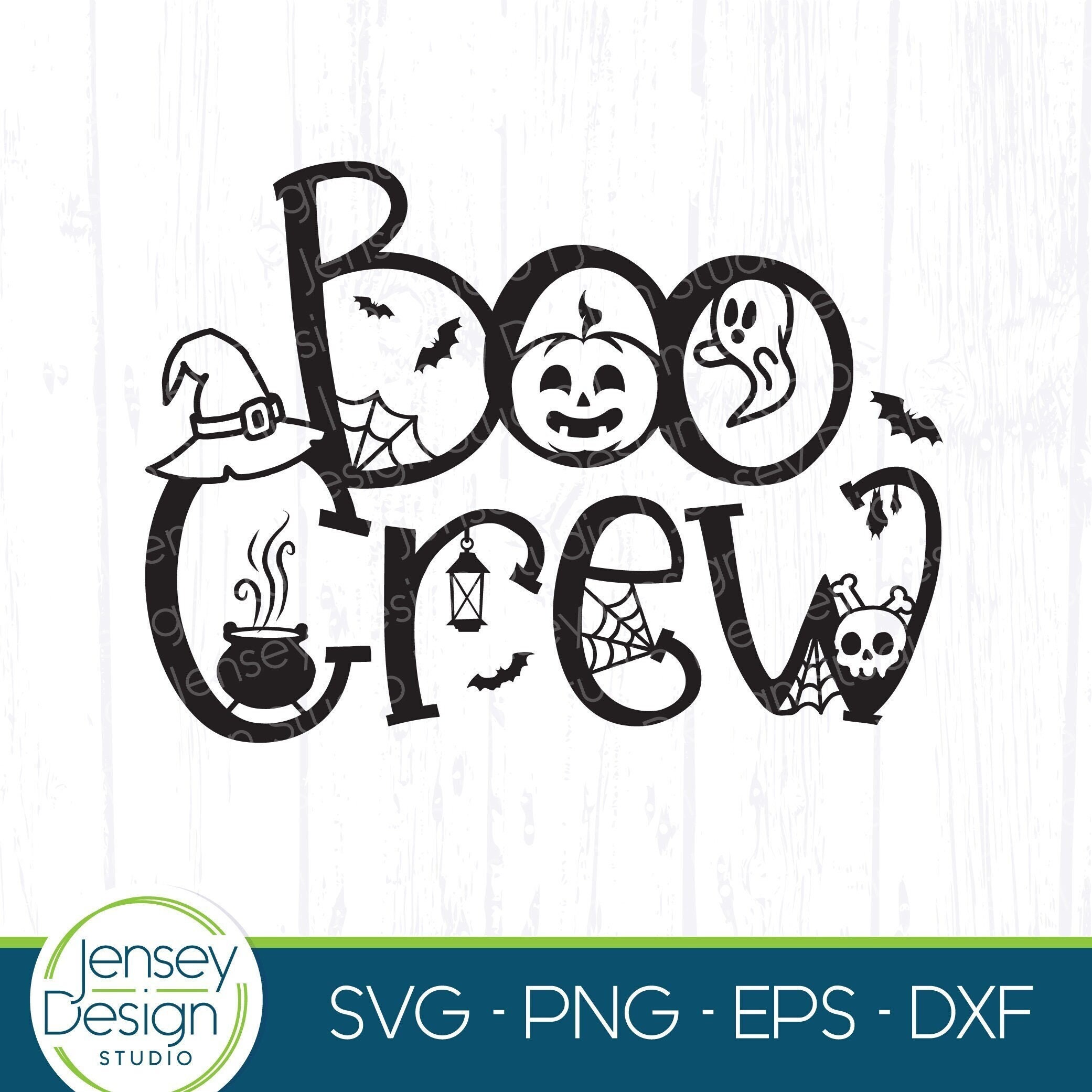 Boo Crew Svg, Group Halloween Matching T-shirt Png, Cute Fall DIY ...