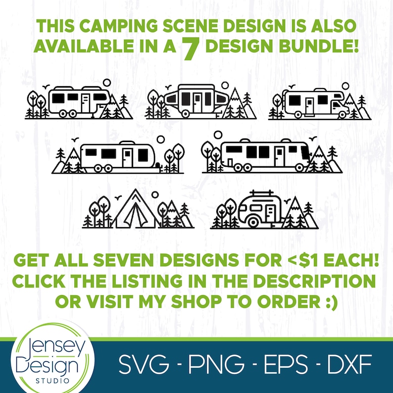 Motorhome RV Camping Scene Svg Class C Camper Svg Sign - Etsy Canada