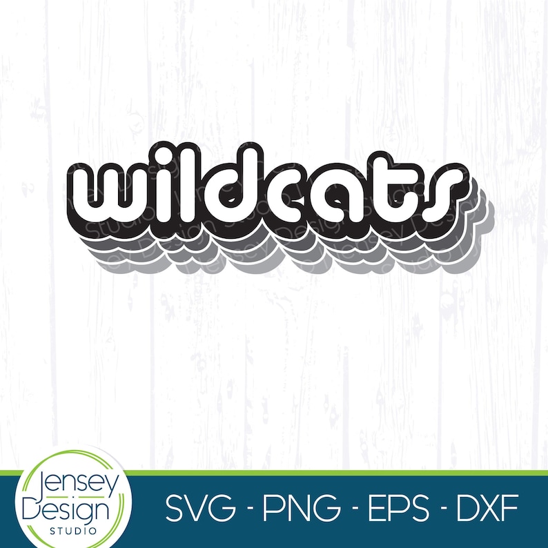 Wildcats Svg Team Mascot Png School Spirit Wear Design - Etsy